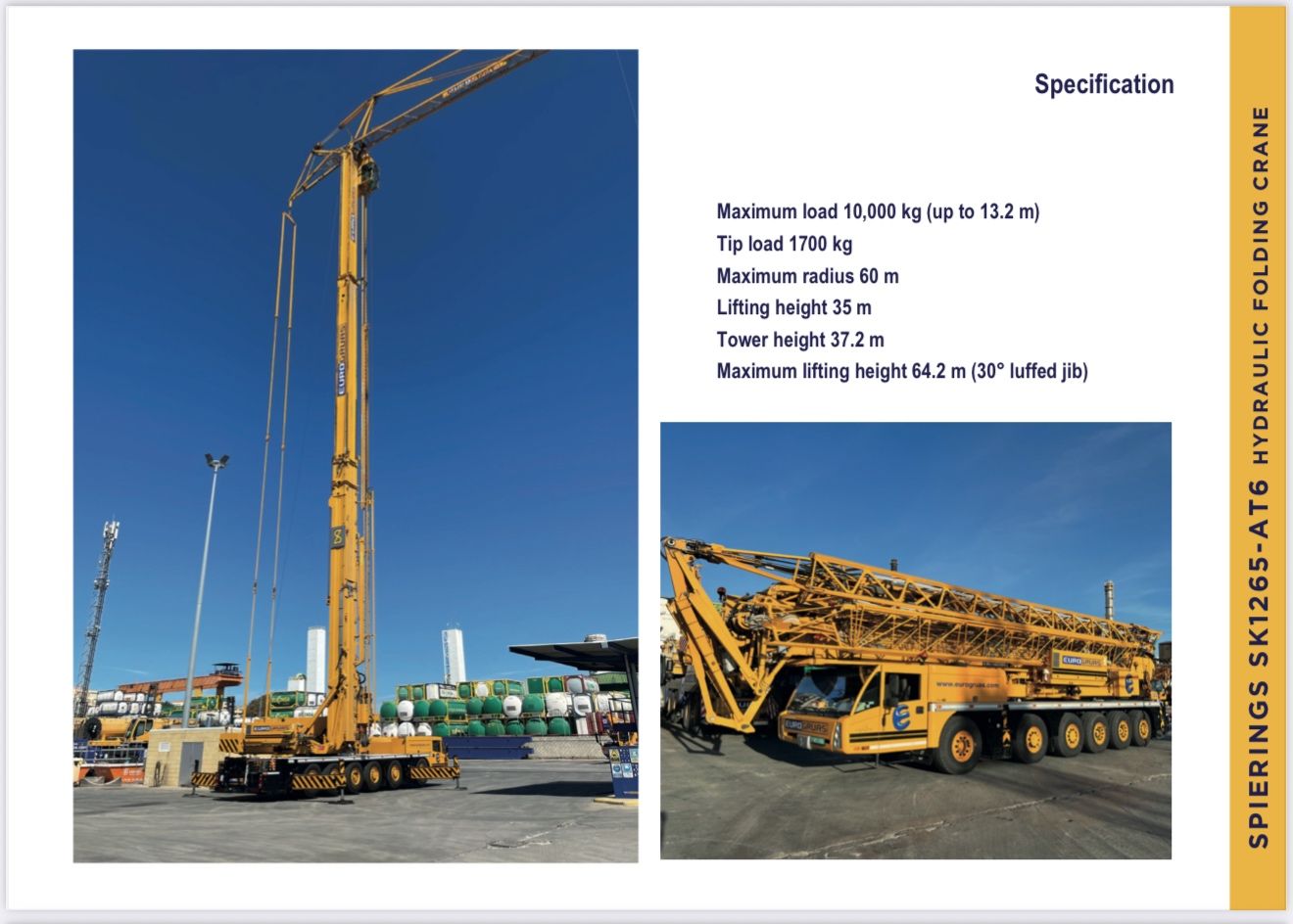 Eurogrues Adquiere la Primera Spierings SK1265-AT6 en Marruecos ...
